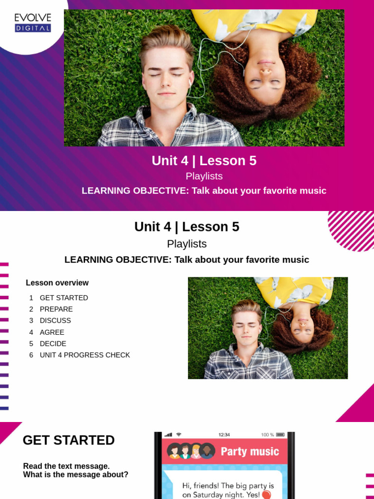 Evolve Dig - TC - IN - L1 - U04 - l05 - Lesson | PDF