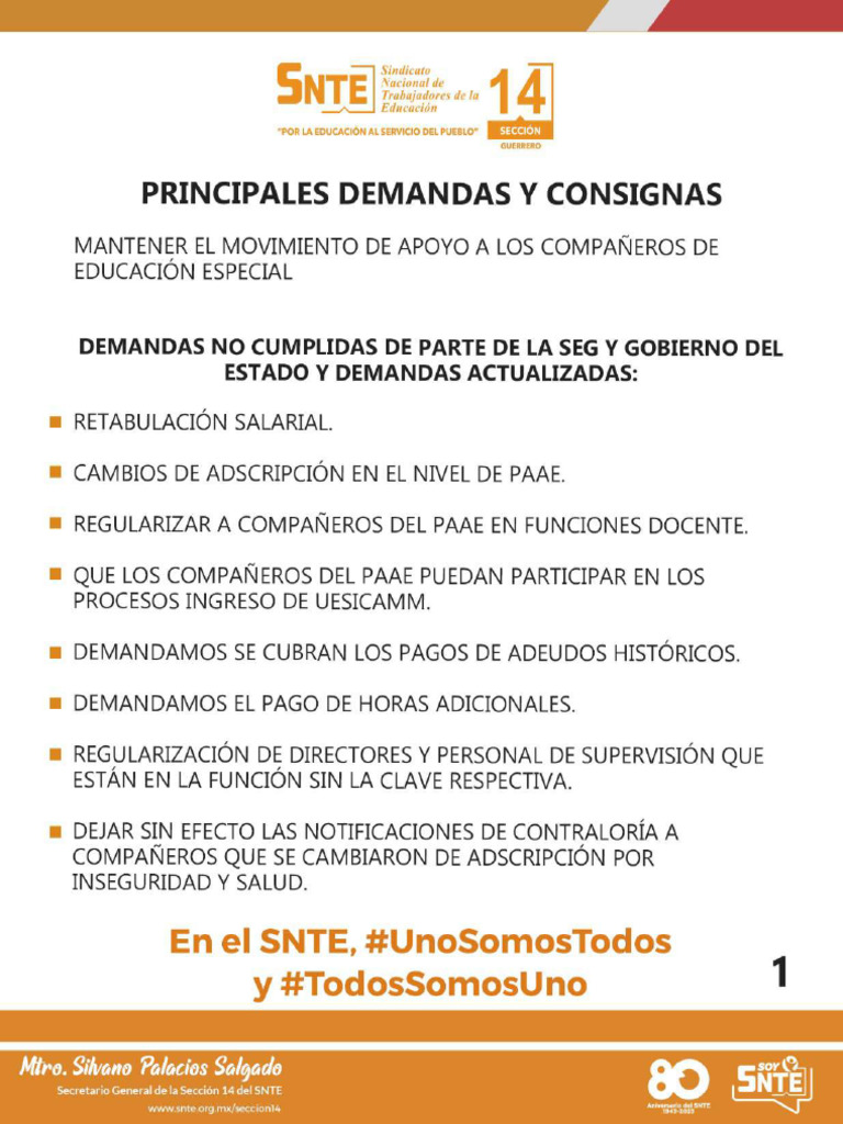 Demandas Snte | PDF