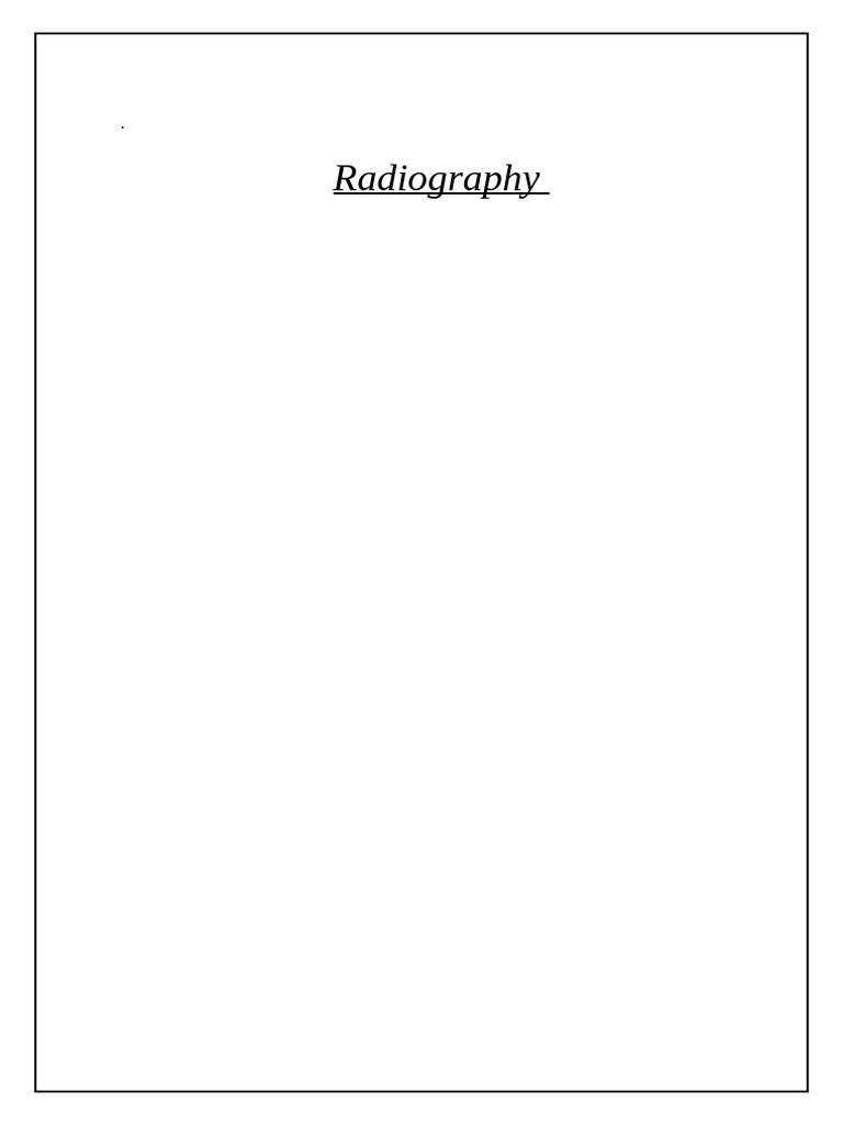 Project Shaksham Singh Phycics | PDF | Radiography | Medical Imaging