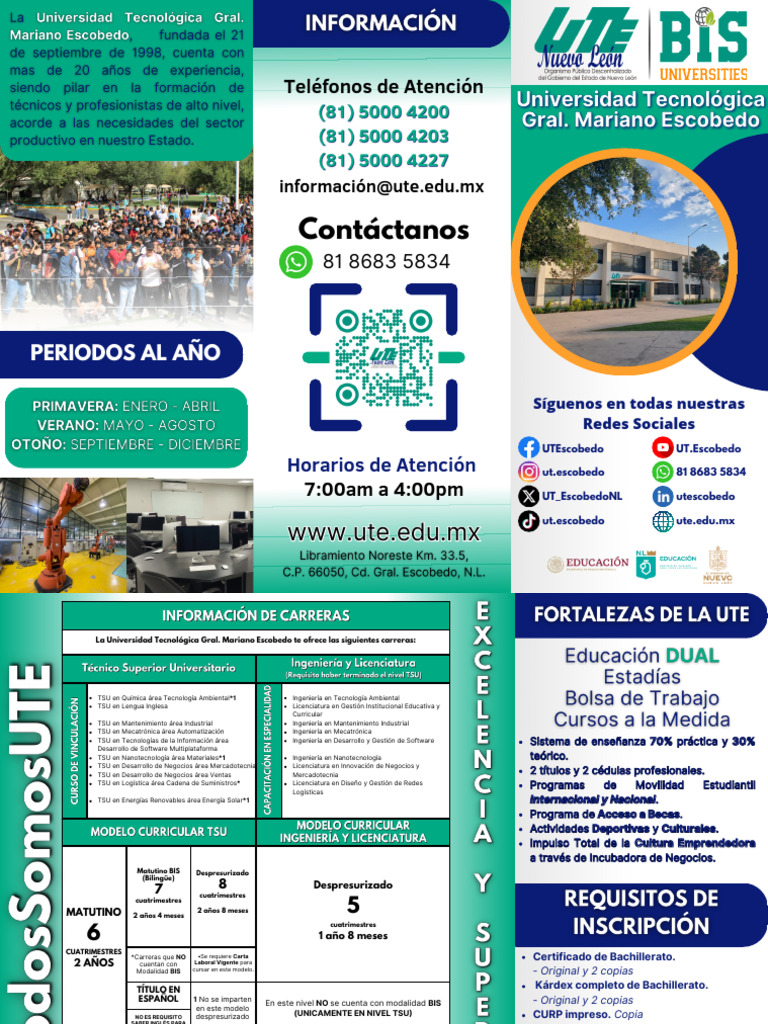 TrÃ Ptico UTE | PDF | Ingeniería