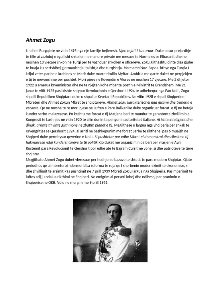 Ahmet Zogu | PDF