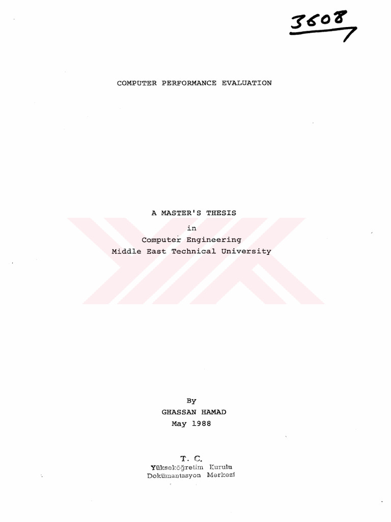 Computer Performance Evaluation 4 | PDF