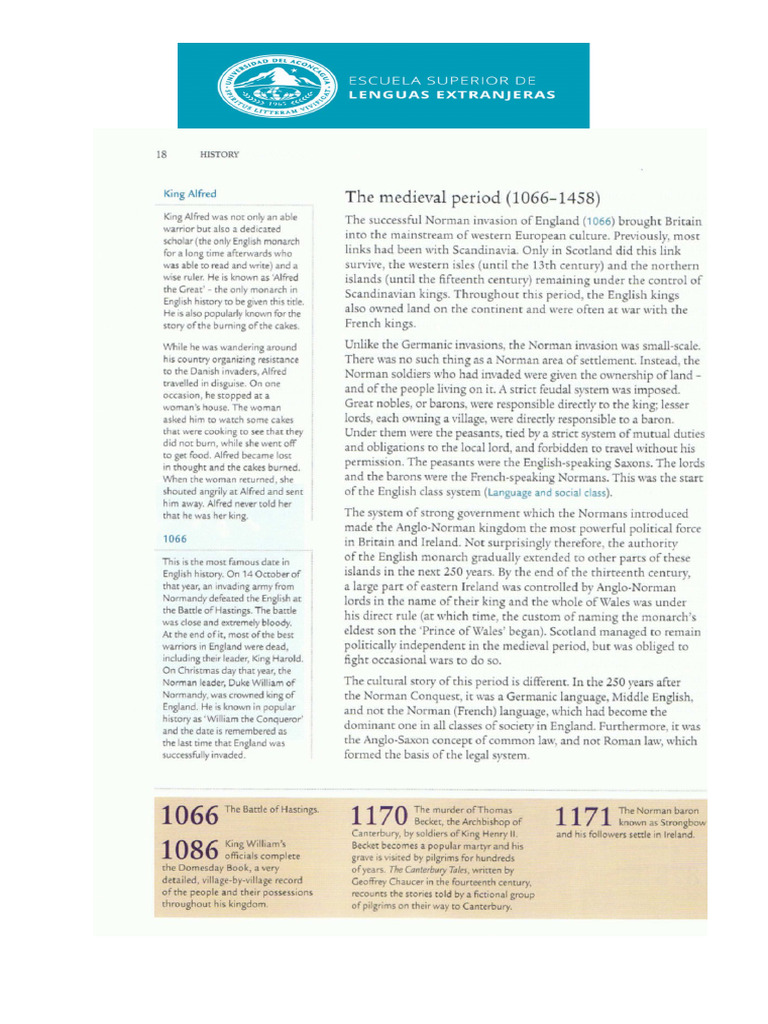 The Britain Norman Invasion | PDF