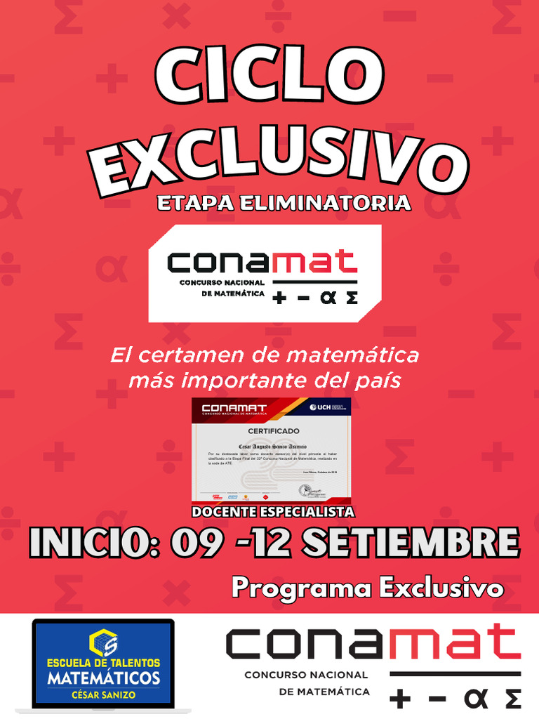 Ciclo Conamat-P-S 2024 - Módulo 02 | PDF