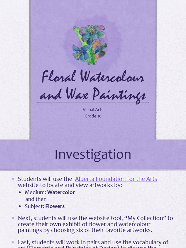 AFACollection_LessonPlan-Div 4-Floral Watercolour Lesson Plan_2014 ...