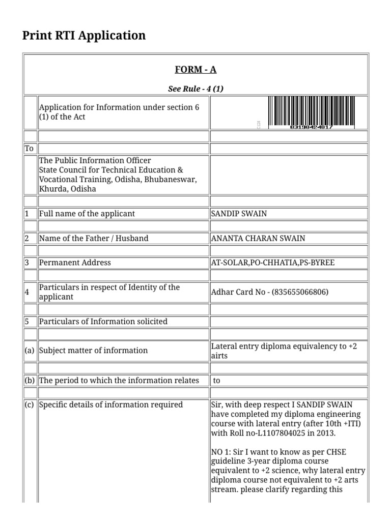 Govt. of Odisha - Central Monitoring Mechanism For Right To Information ...