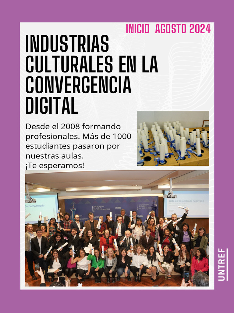 Brief 2024 Industrias Culturales en La Convergencia Digital UNTREF | PDF