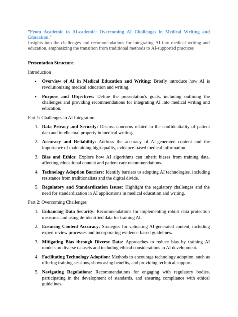 4- From Academic to AI-cademic- Overcoming AI Challenges in Medical ... 4- From Academic to AI-cademic- Overcoming AI Challenges in Medical ...