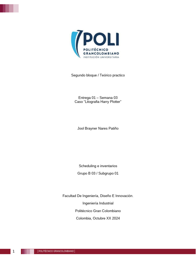 Caso Harry Plotter | PDF | Business | Planificación