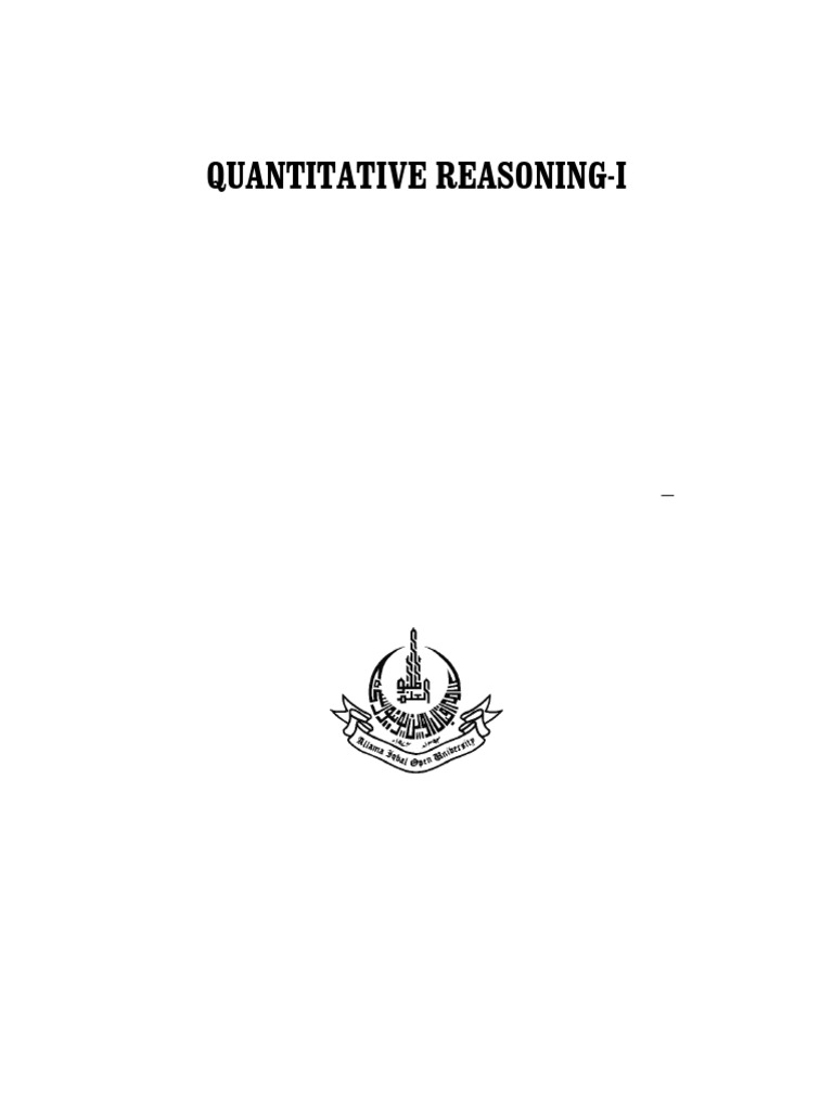 AIOU 9424 Quantitative Reasoning Guide | PDF | Numbers | Trigonometry