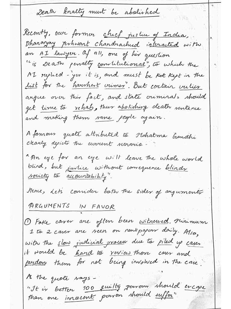 Death Penalty Should Be Abolished | PDF