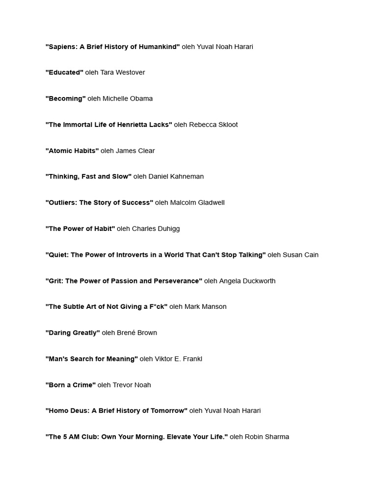 Rekomendasi Buku | PDF