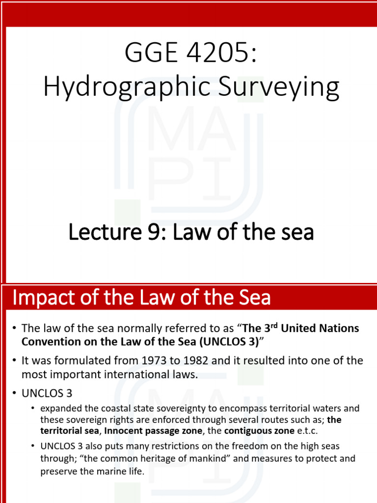 Law of the Sea: UNCLOS Overview | PDF | Territorial Waters | United ...