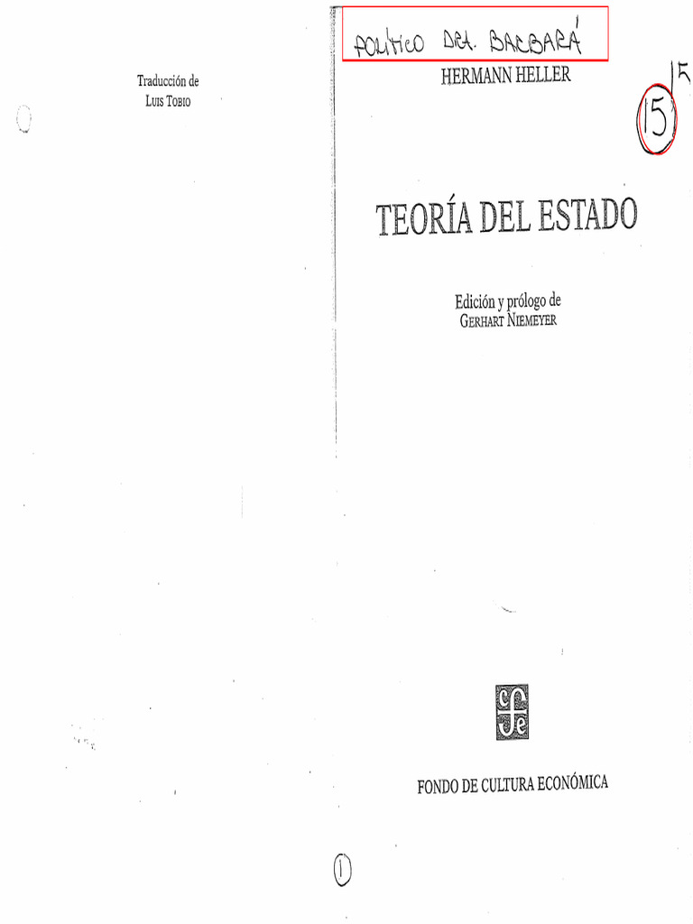 Teor A Del Estado Heller 2007 1 91 | PDF