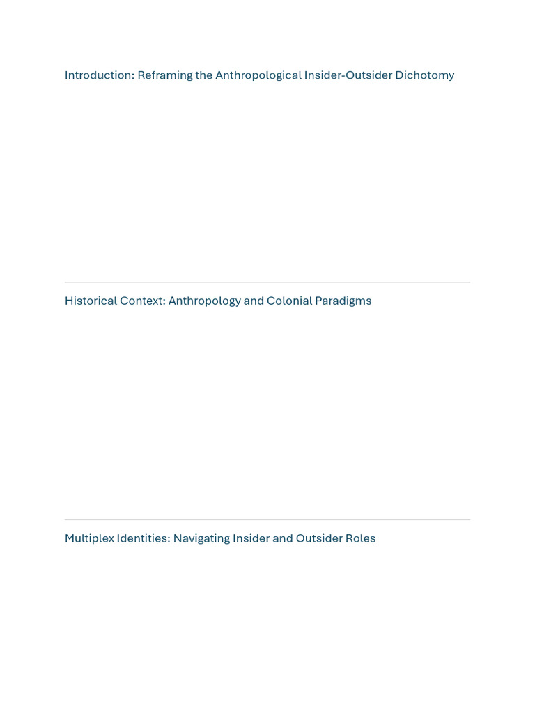 Auto Ethnography | PDF | Anthropology | Identity (Social Science)