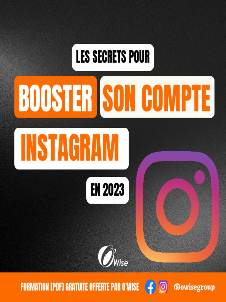 Booster votre compte Instagram en 2023 | PDF | Réseaux sociaux | Études ...
