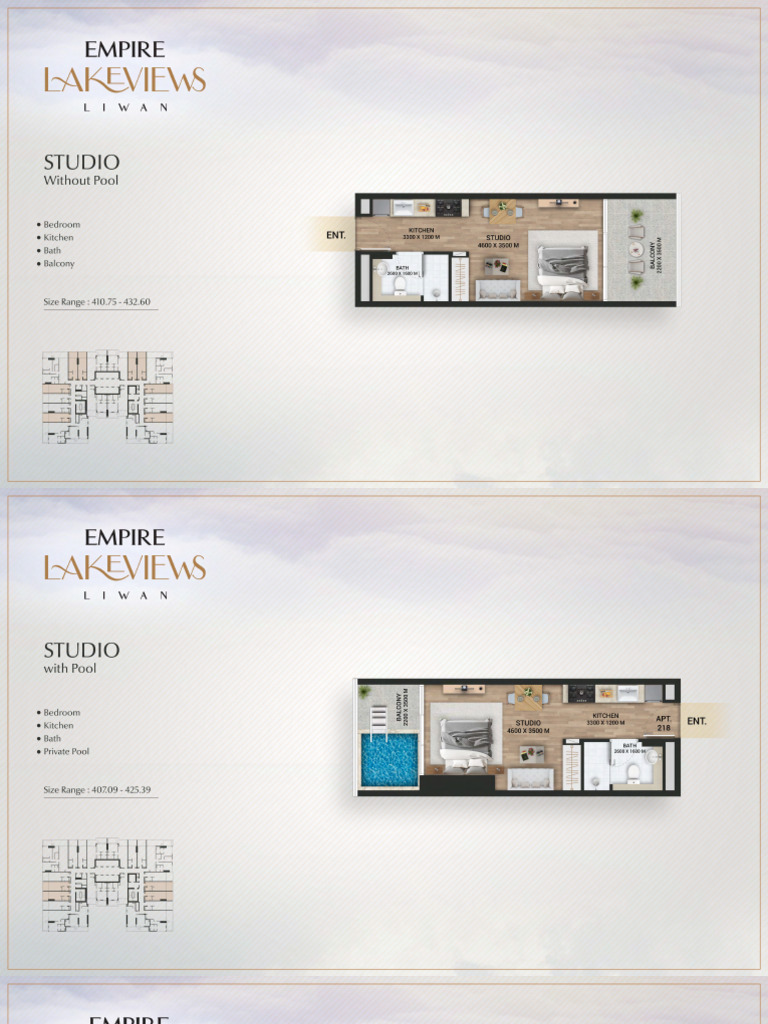 Empire Lakeviews - 2D Individual Floor Plans | PDF