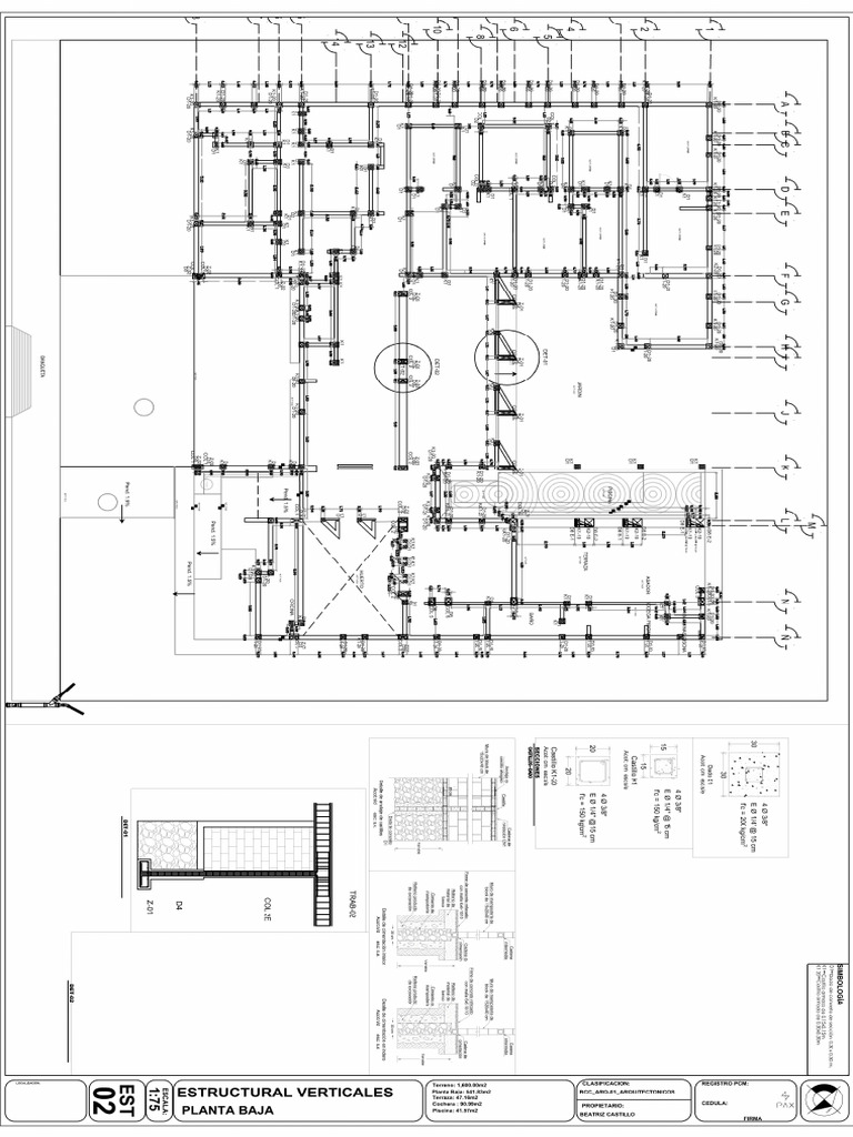 Planta de Castillos y Columnas | PDF