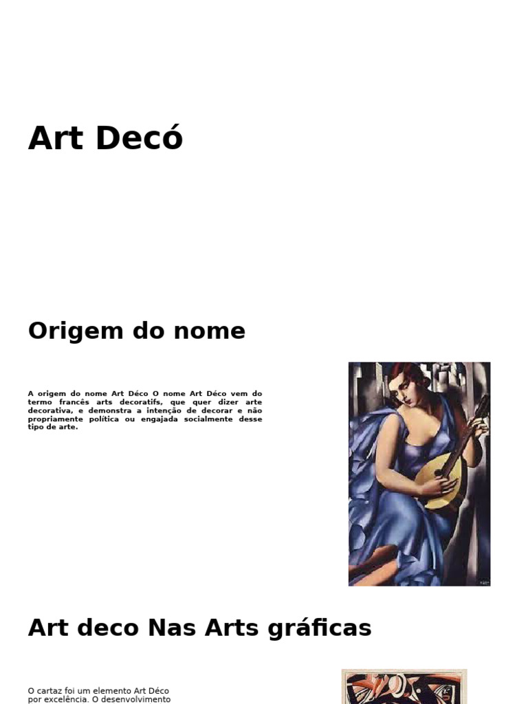 História e Impacto do Art Déco | PDF