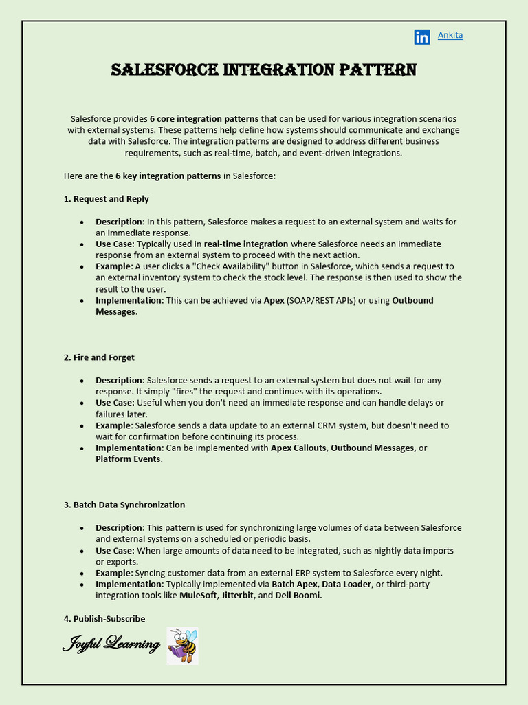 Salesforce Integration Pattern 1734429971 | PDF | Databases ...