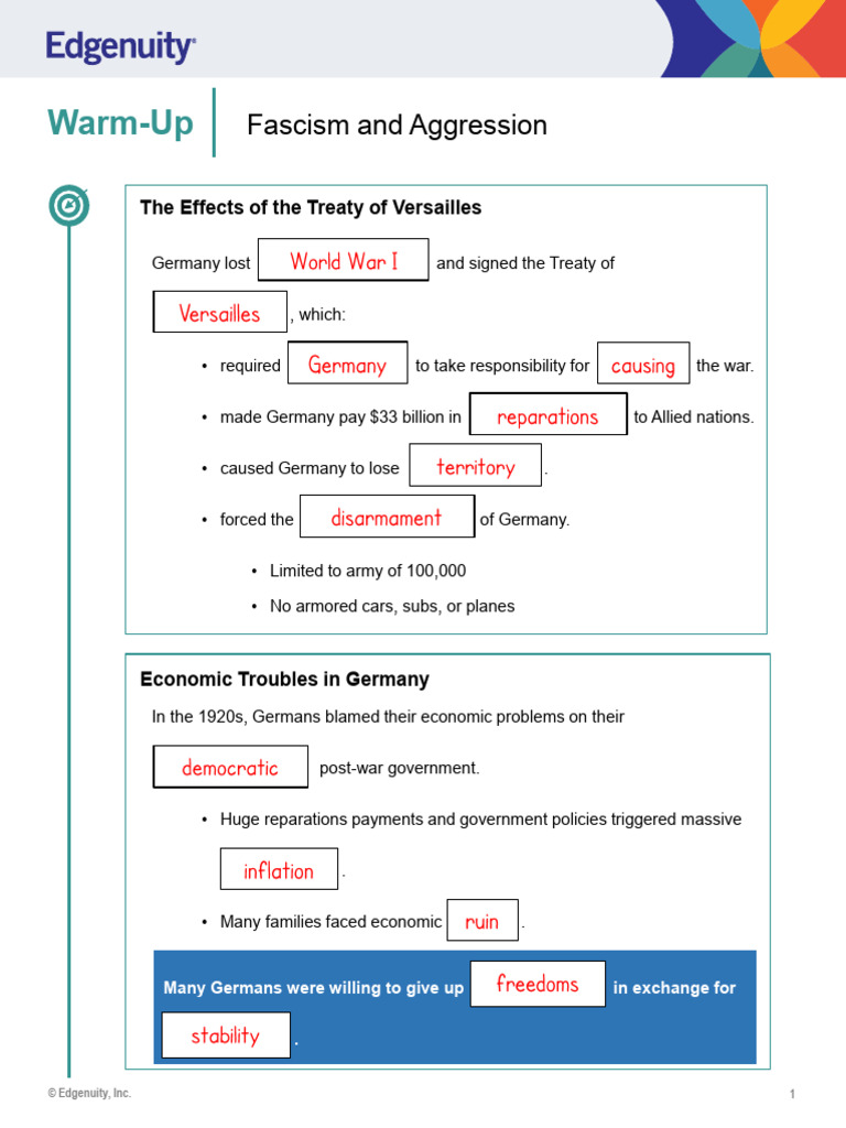 Guided Notesteacher3311 | PDF | Fascism | Neville Chamberlain