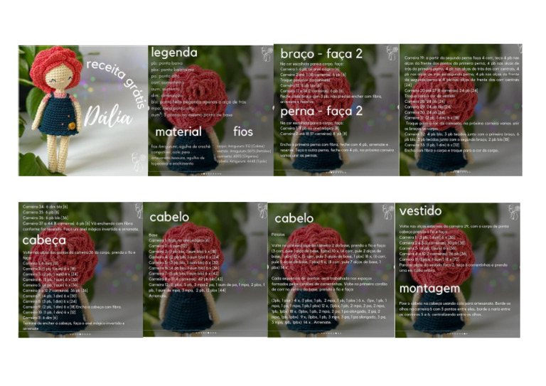 Amigurumi Boneca Dália | PDF