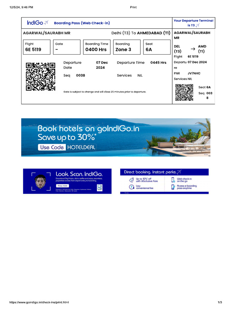 Boarding Pass | PDF