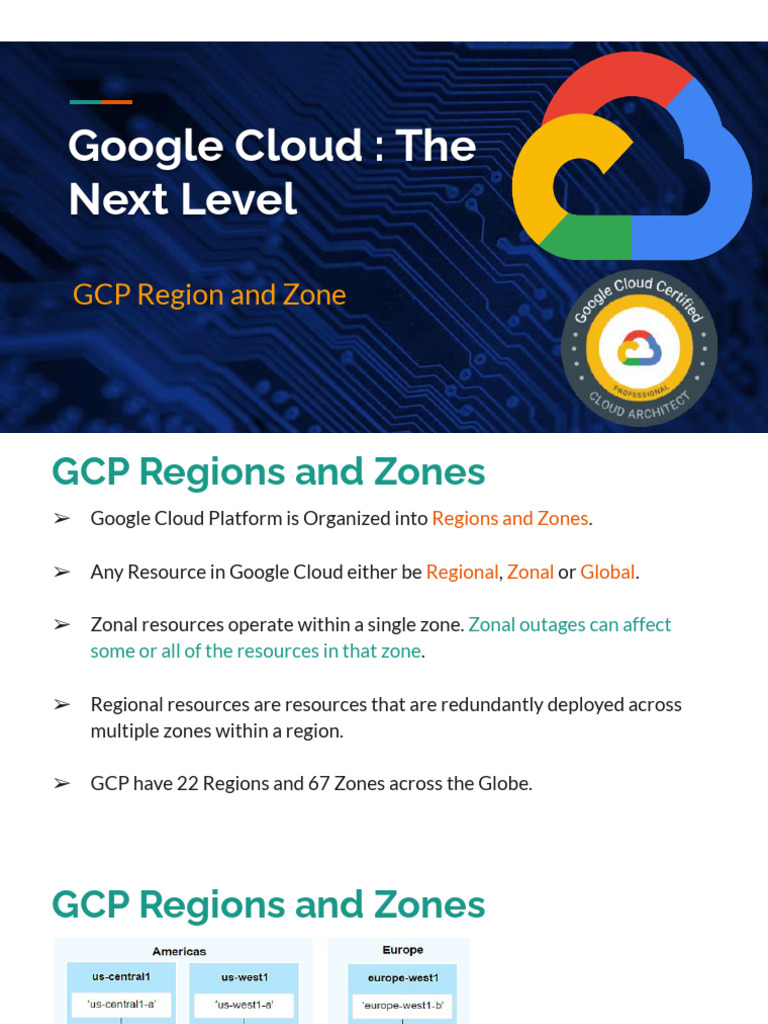 GCP+Region+and+Zone | PDF