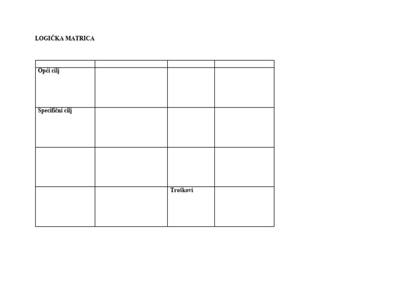 Logicka Matrica-Prazna | PDF