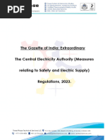 Cea Safety Regulations 2010 | PDF | High Voltage | Electrical Wiring