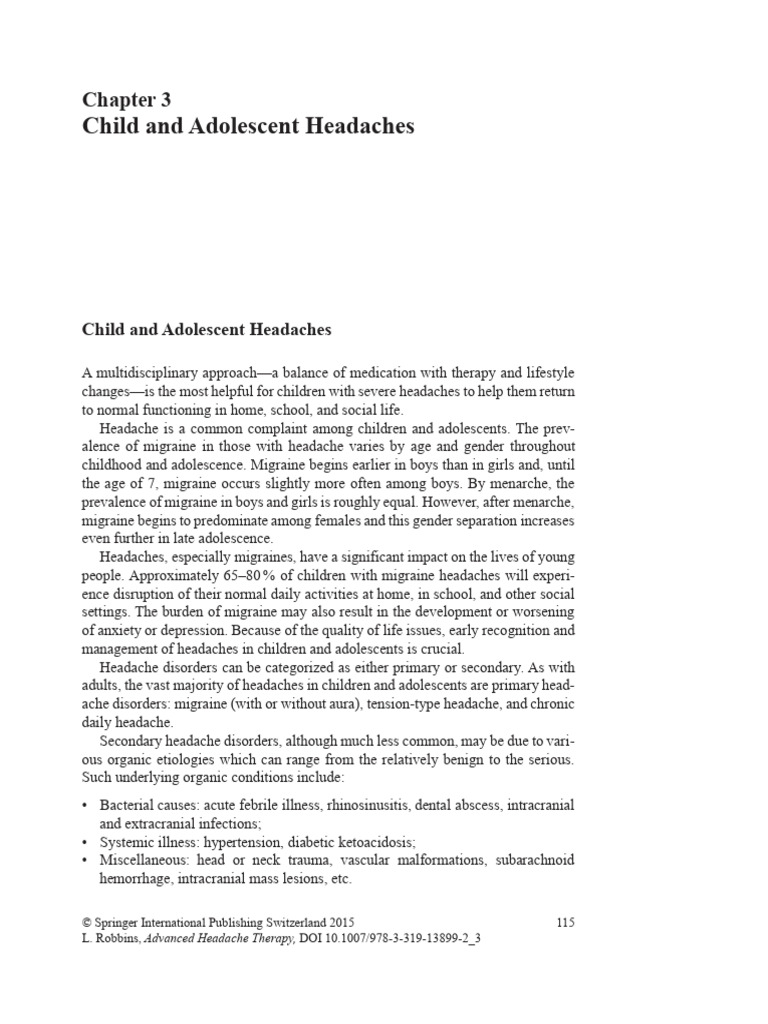 Cópia de Advanced Headache Therapy, Outpatient Strategies.2015 - Lawrence Robbins | PDF ...