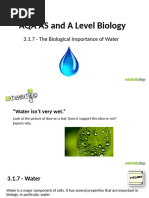 Unit 7 Water - Universal Solvent | PDF | Water | Properties Of Water