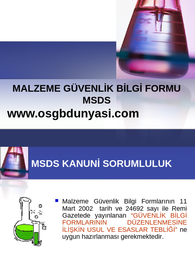 MSDS Presentation | PDF
