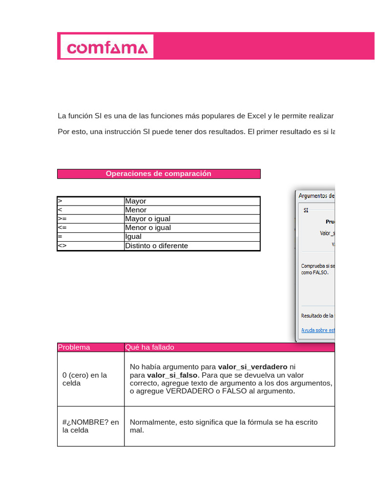 Función Lógica SI | PDF