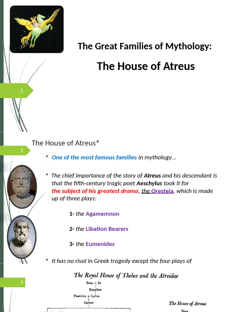 8 - The Great Families of Mythology The House of Atreus | PDF ...