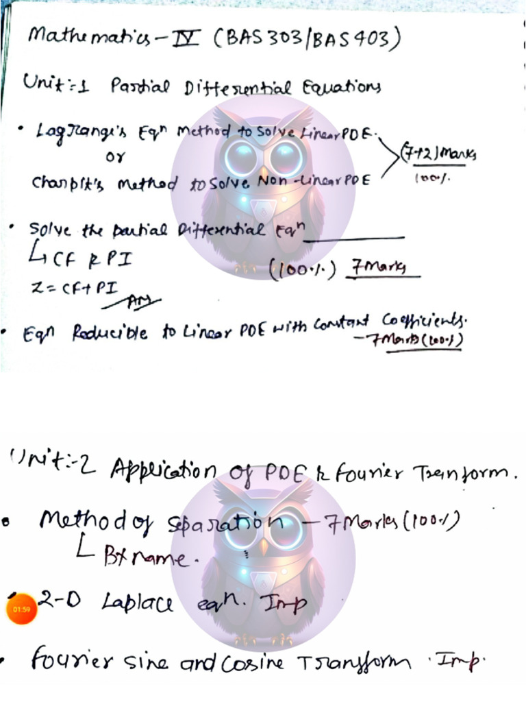 M4 Important Topics | PDF