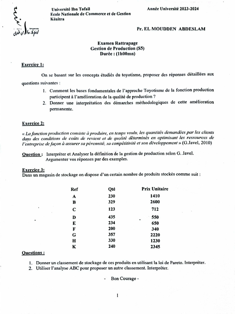 Examen Rattrapage | PDF