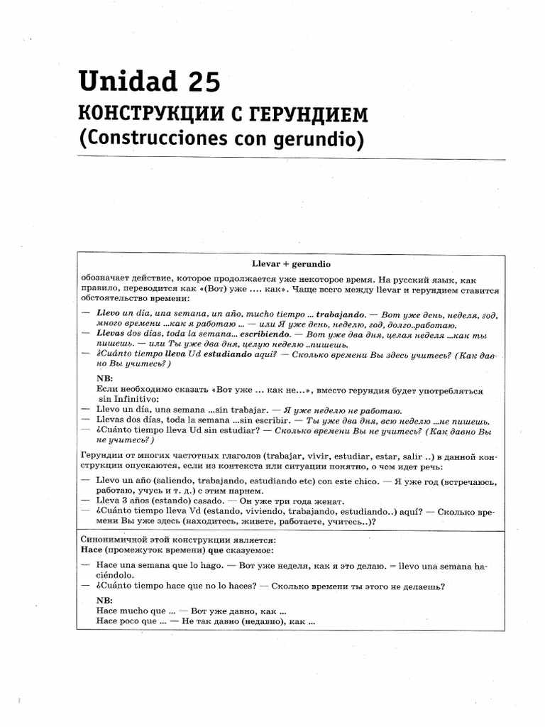 Unidad 25 - Gerundio | PDF