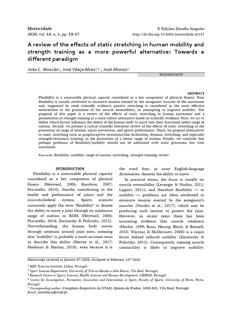 Static Stretching | PDF | Strength Training | Flexibility (Anatomy)