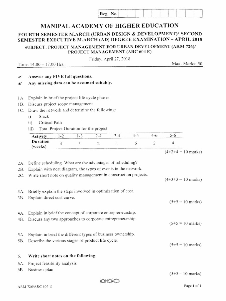 ARC 604 E Project Management | PDF