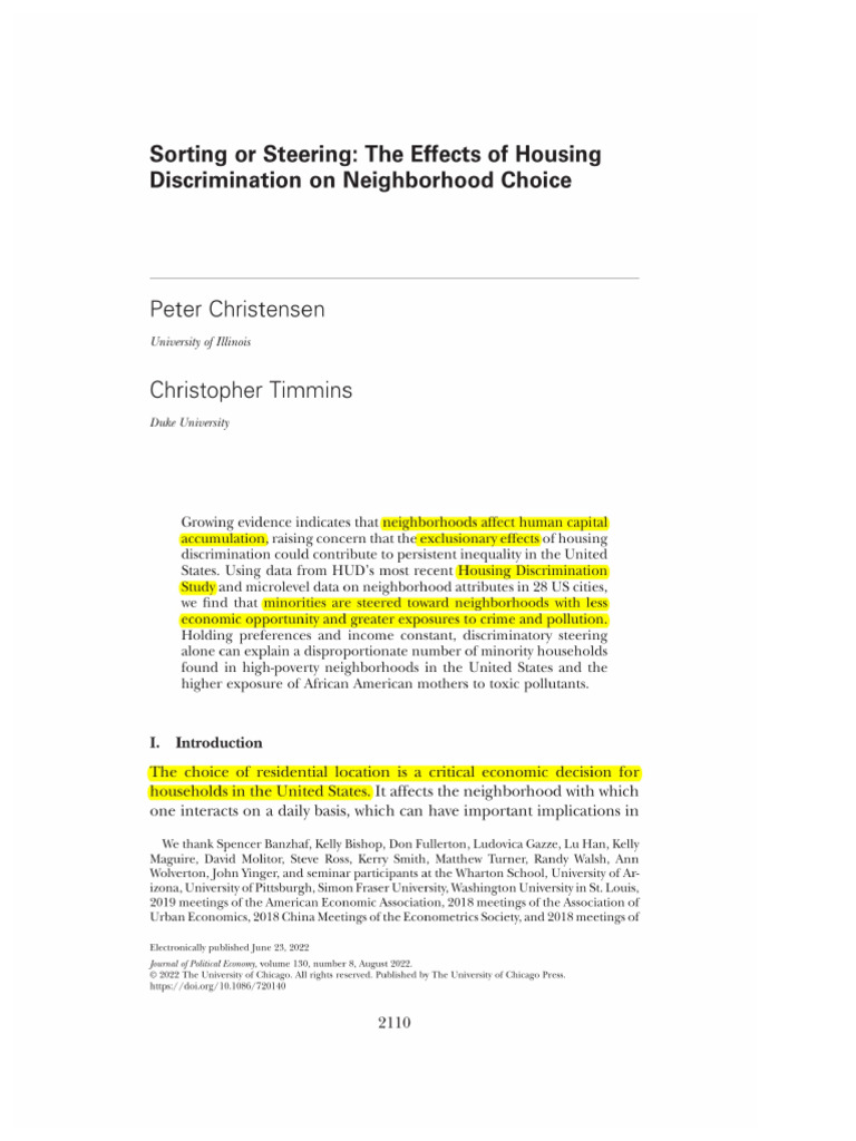 Sorting or Steering | PDF