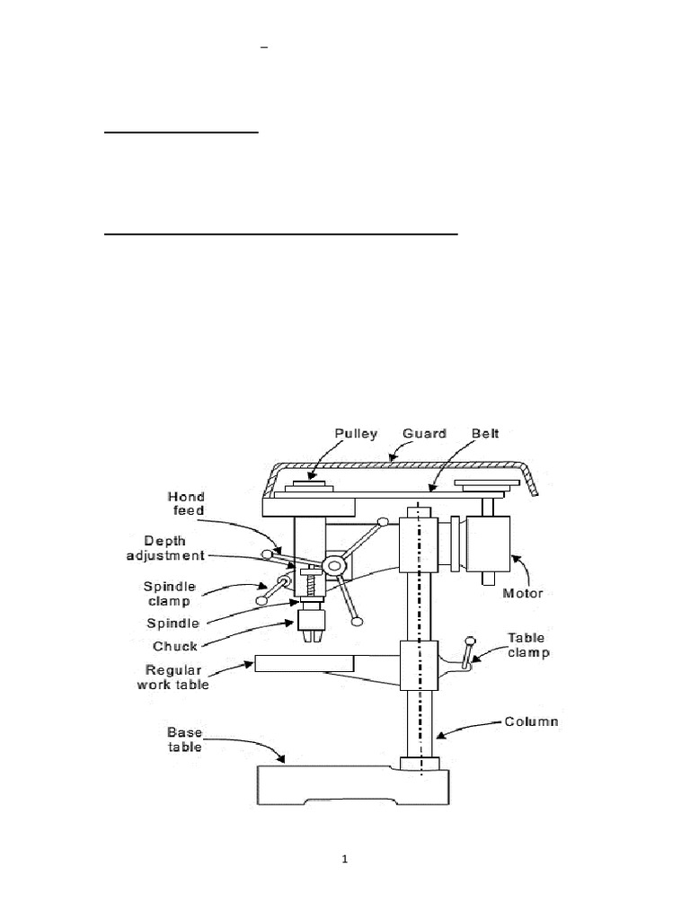 Chapter 5 Drilling Machine | PDF | Drilling | Drill