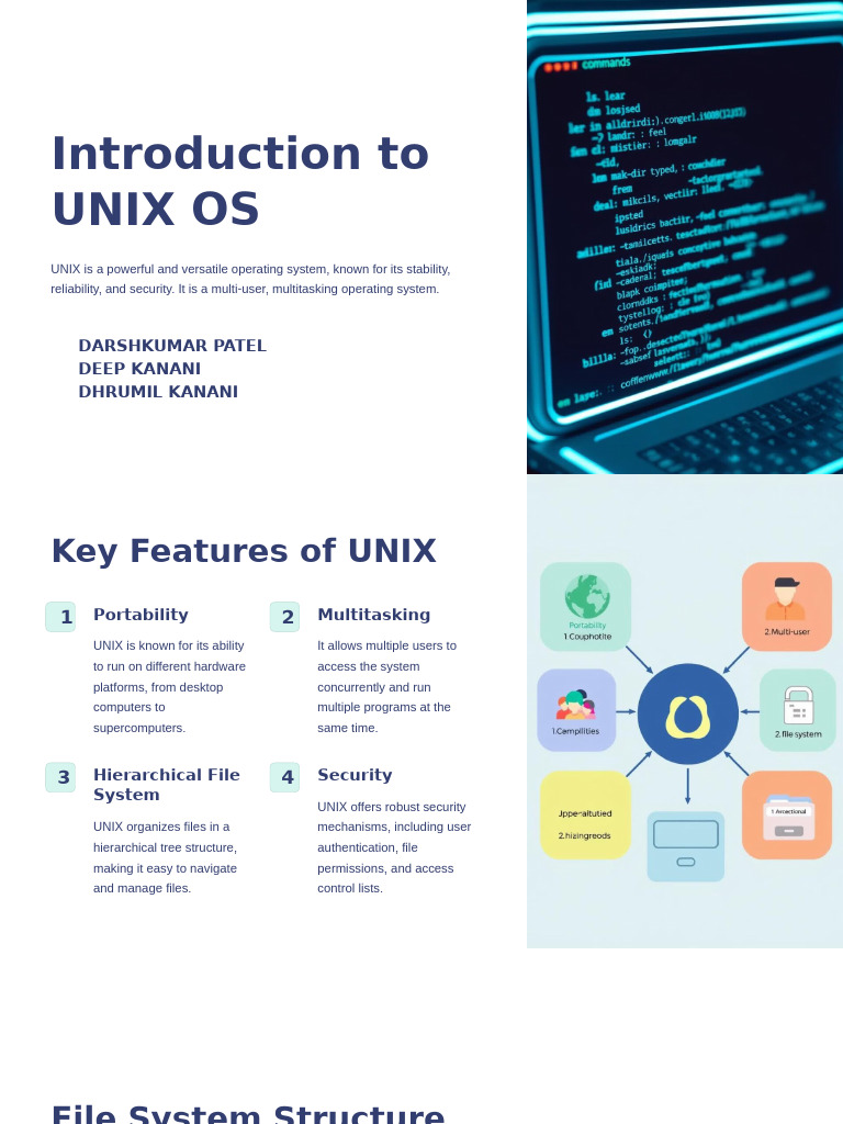 Ppt Of Unix Presention 1 Pdf Unix Operating System