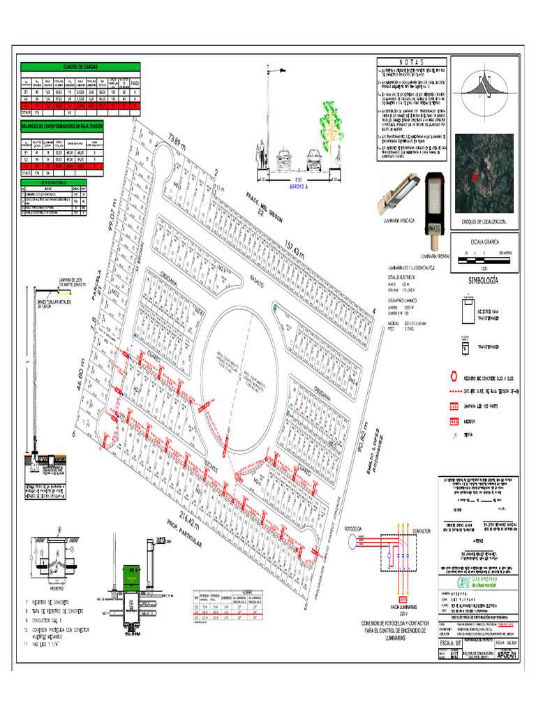 6.- Red de Alumbrado Publico Obra Electrica Lomas del Pedregal 1ra ...