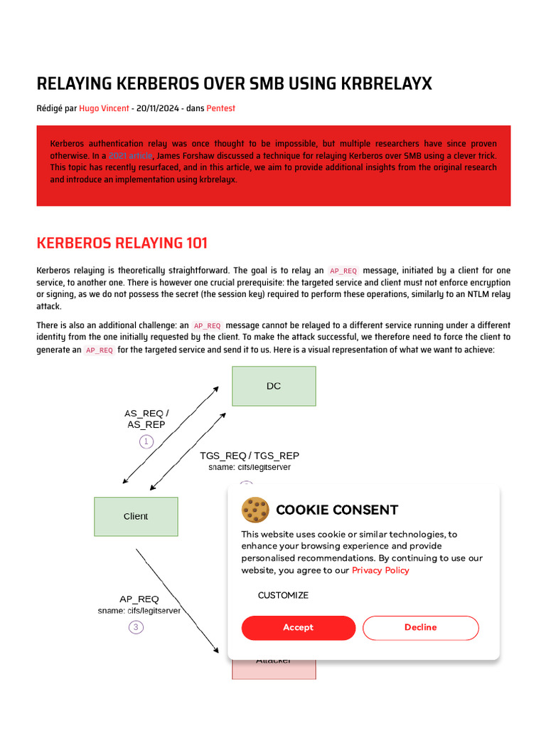 Relaying Kerberos Over SMB Using Krbrelayx | PDF | Http Cookie | Domain ... Relaying Kerberos Over SMB Using Krbrelayx | PDF | Http Cookie | Domain ...