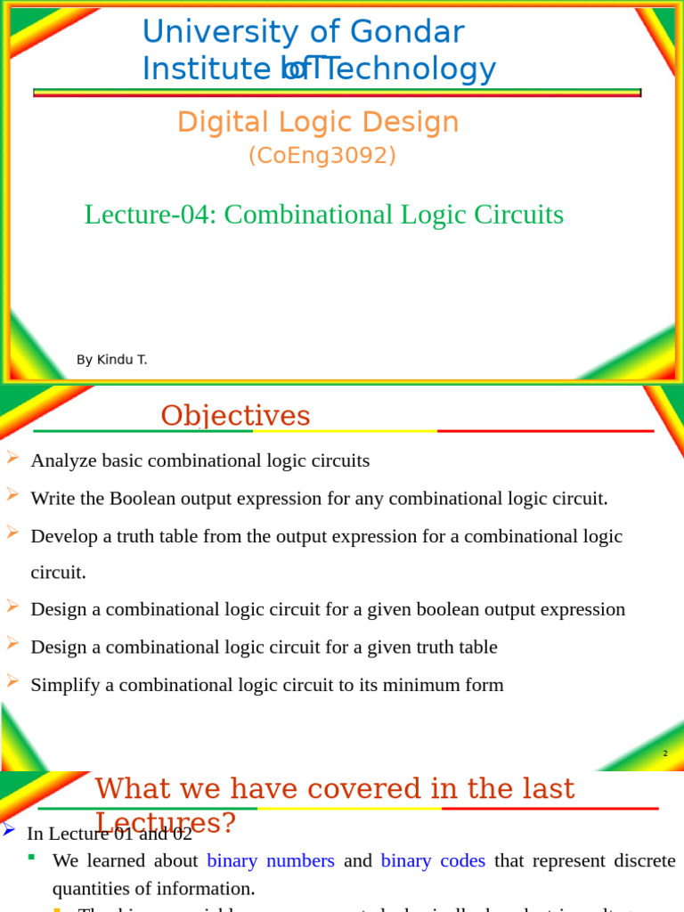 Ch-04 Combinational Logic Circuits | PDF | Logic Gate | Computer Engineering