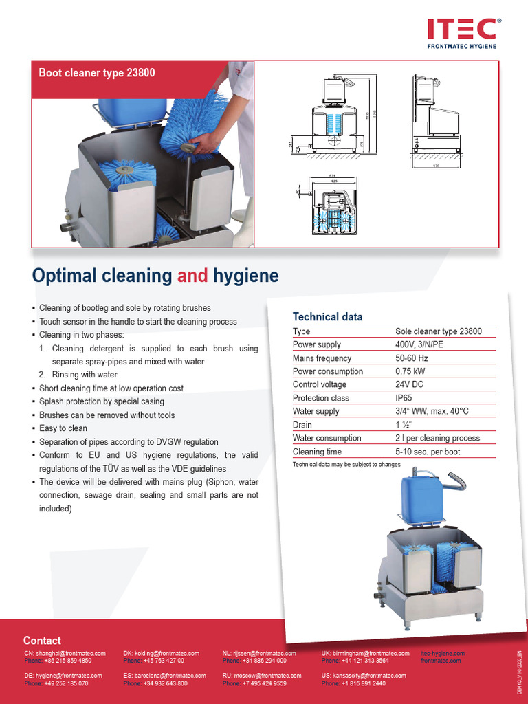 ITEC Boot and Sole Hygiene Scrubber | PDF | Mains Electricity ...