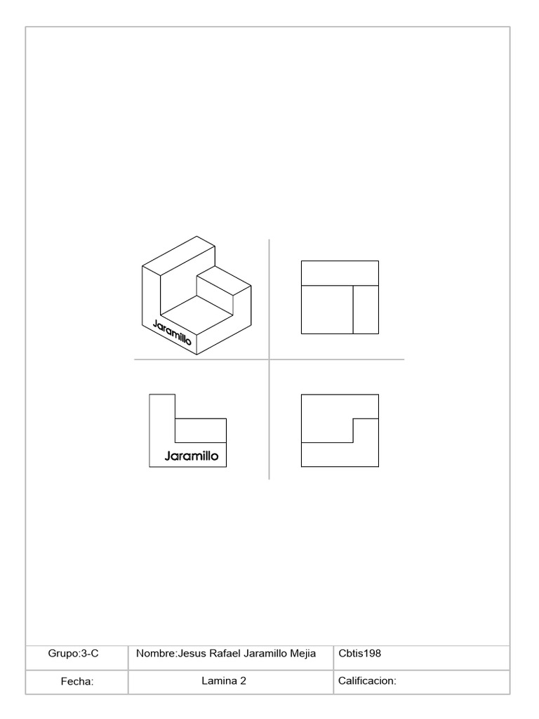 Dibujo de Pieza 2 | PDF