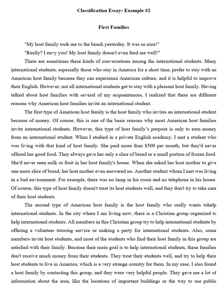 Ex2-Classification-Essay | PDF