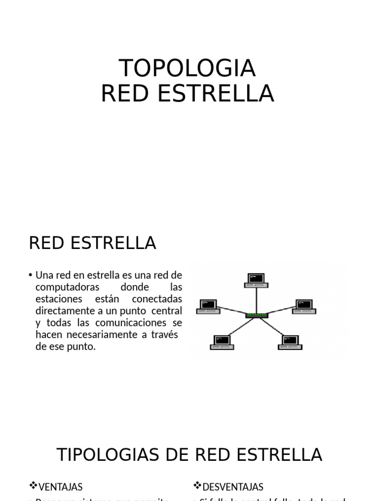 Redes Estrella: Ventajas y Desventajas | PDF